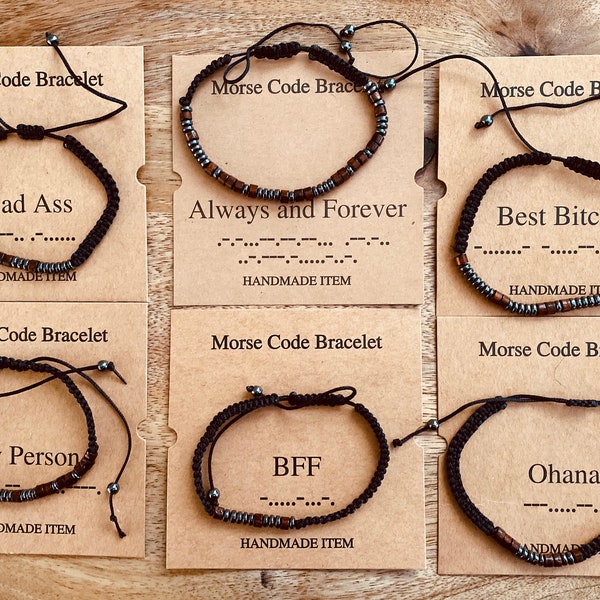 Morse Code Bracelet - Etsy