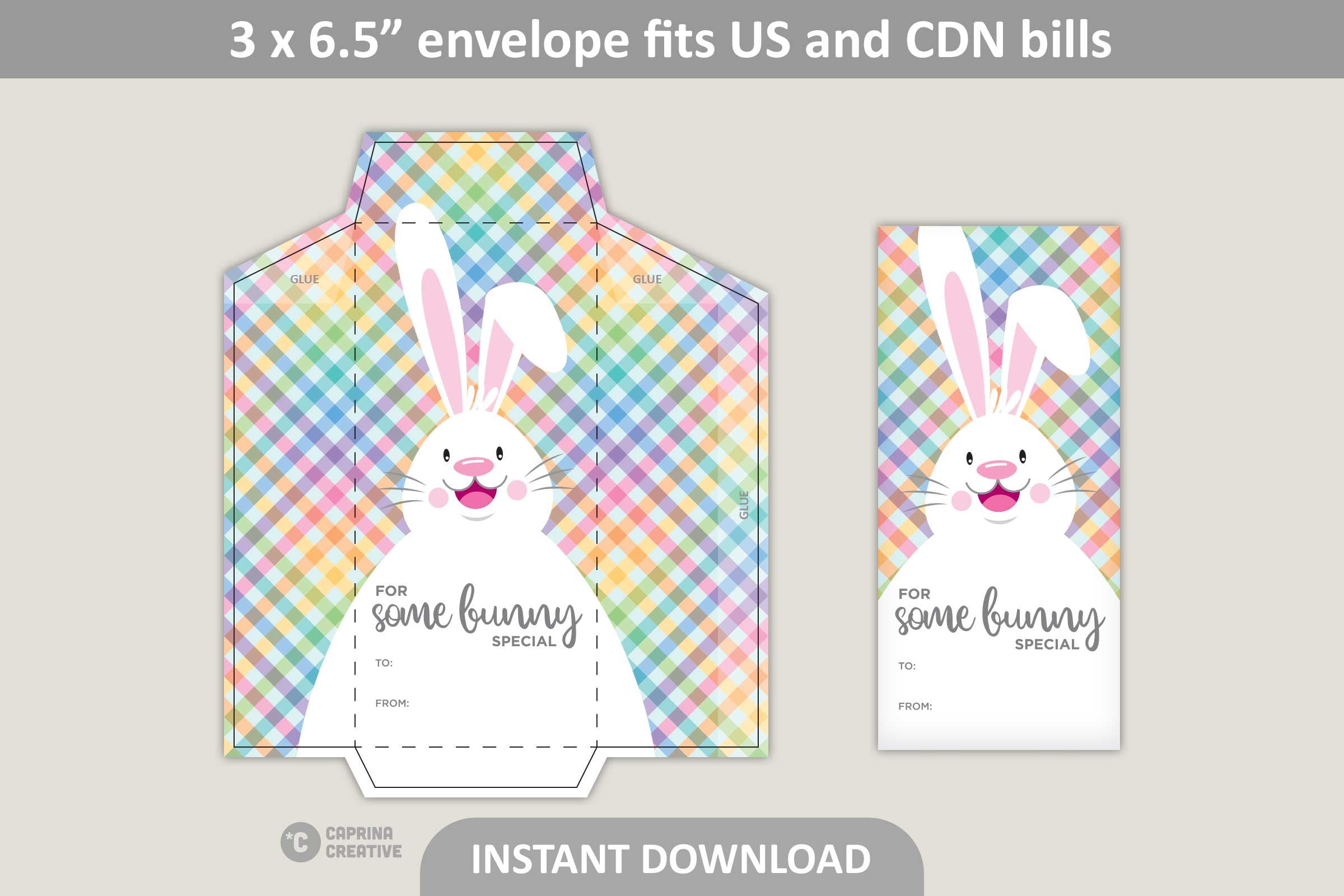 Easter Money Holder Printable / Spring Cash Envelopes / Some Bunny ...