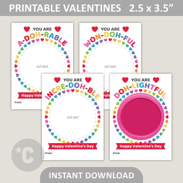 Play Doh Valentine - Etsy