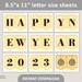 Happy New Year 2023 Banner Printable / New Years Eve Party Decoration ...