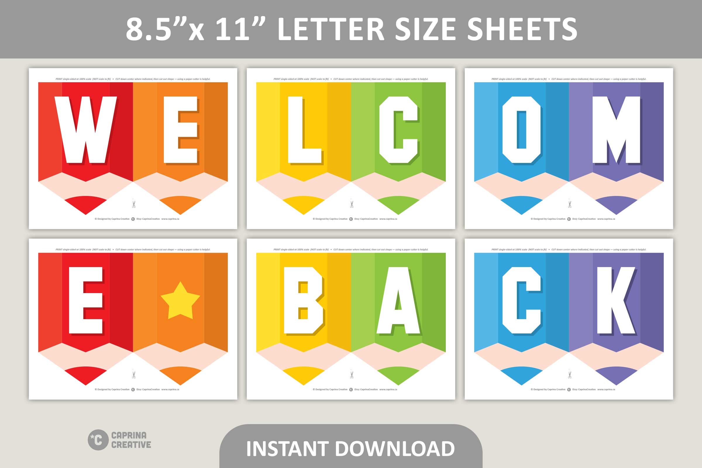 Back to School Banner Printable / Classroom Welcome Back Students and ...