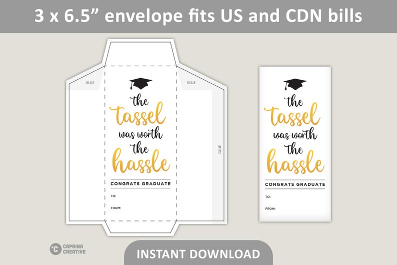 Graduation Money Holder Printable / Congrats Grad Cash - Etsy