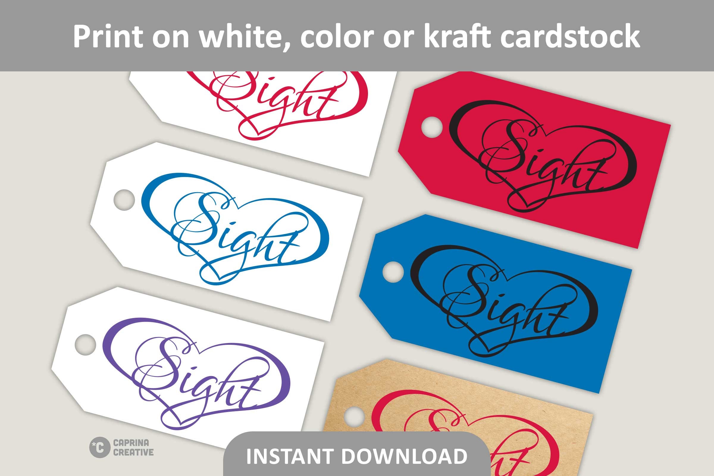 5 Senses Gift Tag Printable / Five Senses Gift Tags & Card / 50 Gift ...