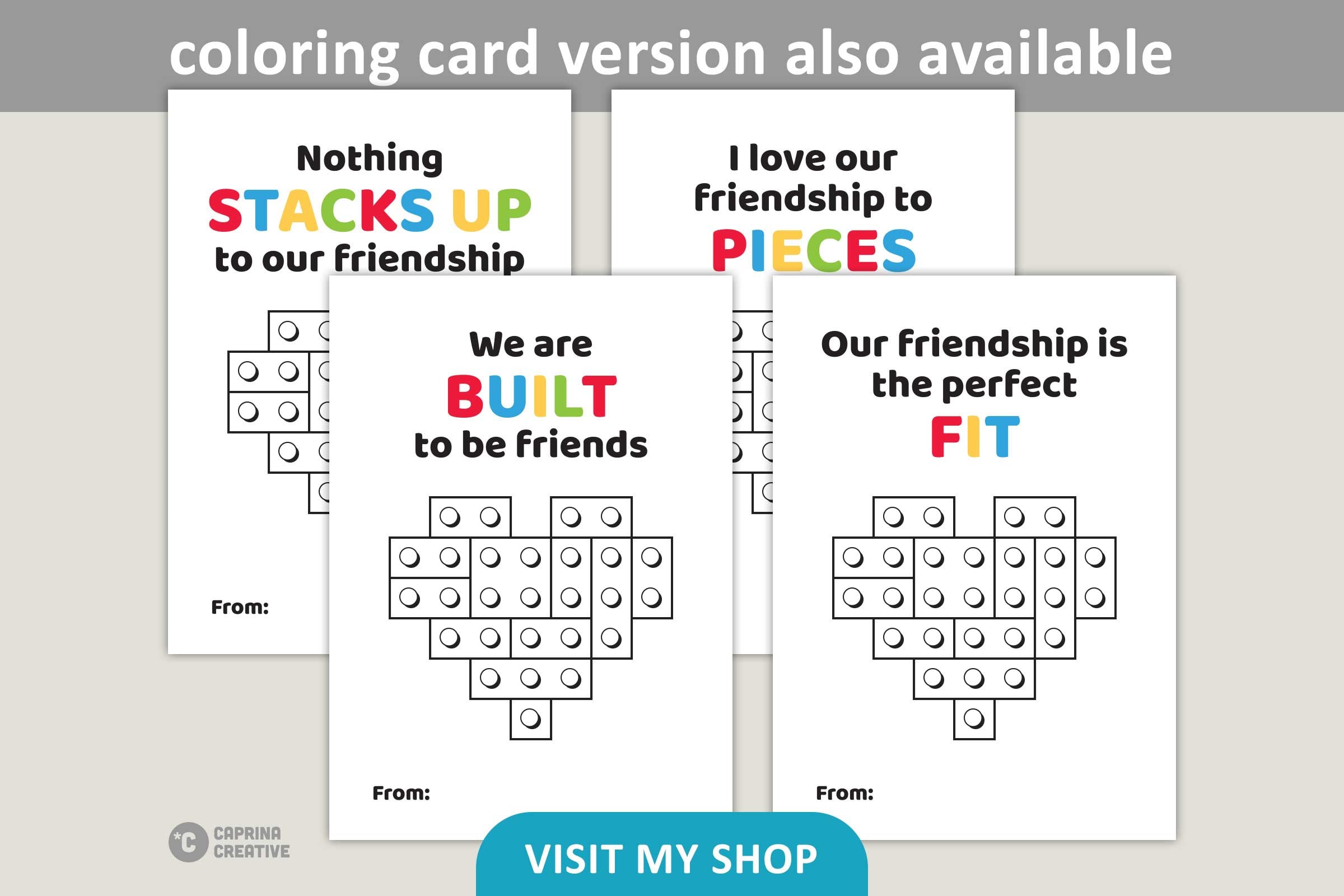 Printable Valentines Cards / Classroom Valentines Exchange / Heart ...