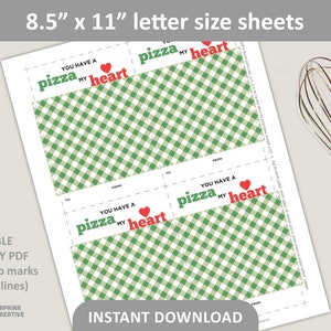 You Have a PIZZA My Heart Cookie Printable / Valentines Day Baking / 3. ...