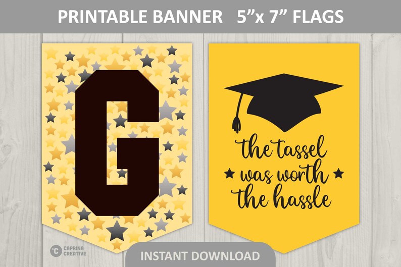 Graduation Banner Printable / Congrats Grad Backdrop / - Etsy