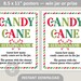 Candy Cane Guessing Game Printable / Christmas Party Game / School ...