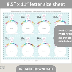 Easter Play Doh Tags Printable / Happy Easter Play Dough Cards / 2.5" X ...