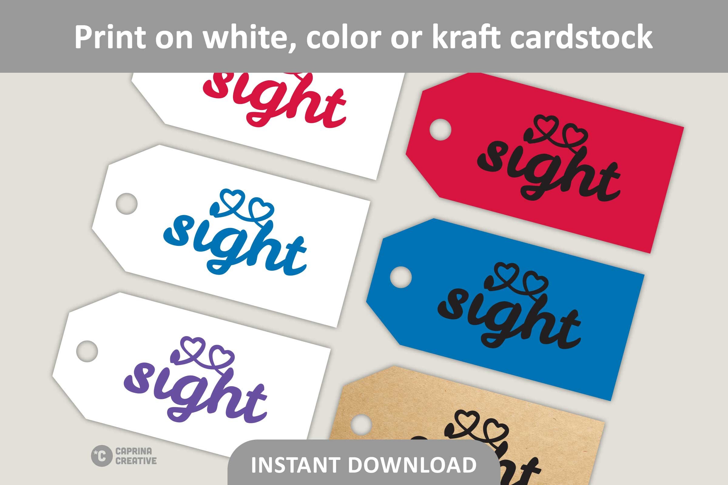 5 Senses Gift Tag Printable / Five Senses Gift Tags & Card / 50 Gift ...