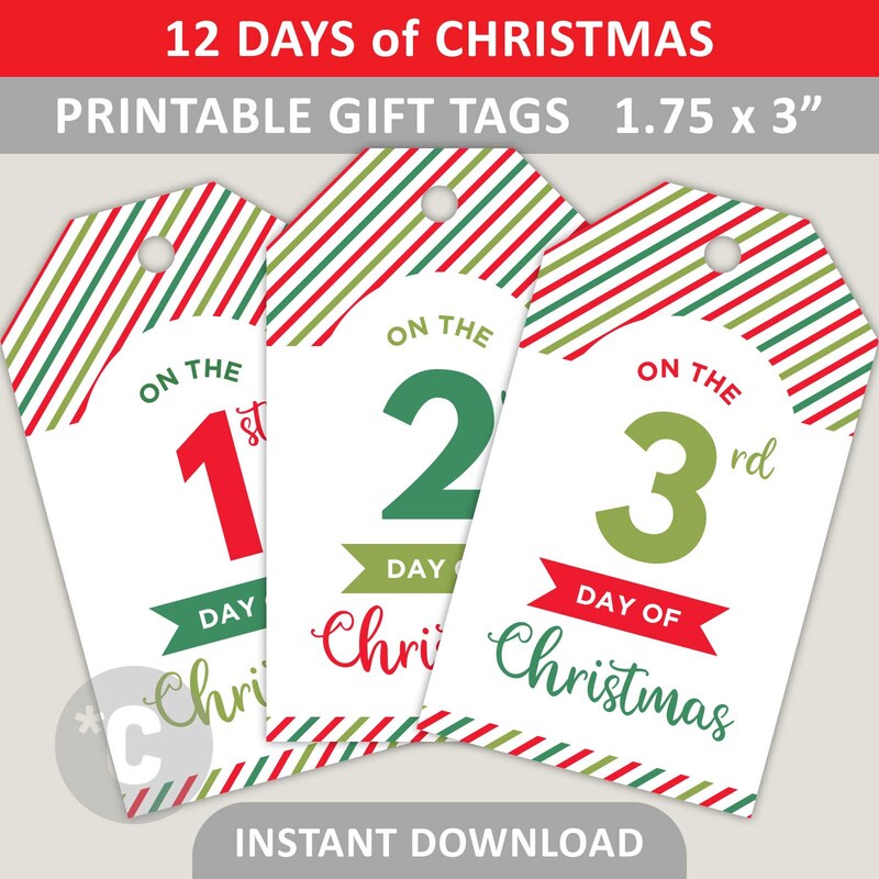 12 Days of Christmas Gift Tags - 60+ Gift Ideas for 2026