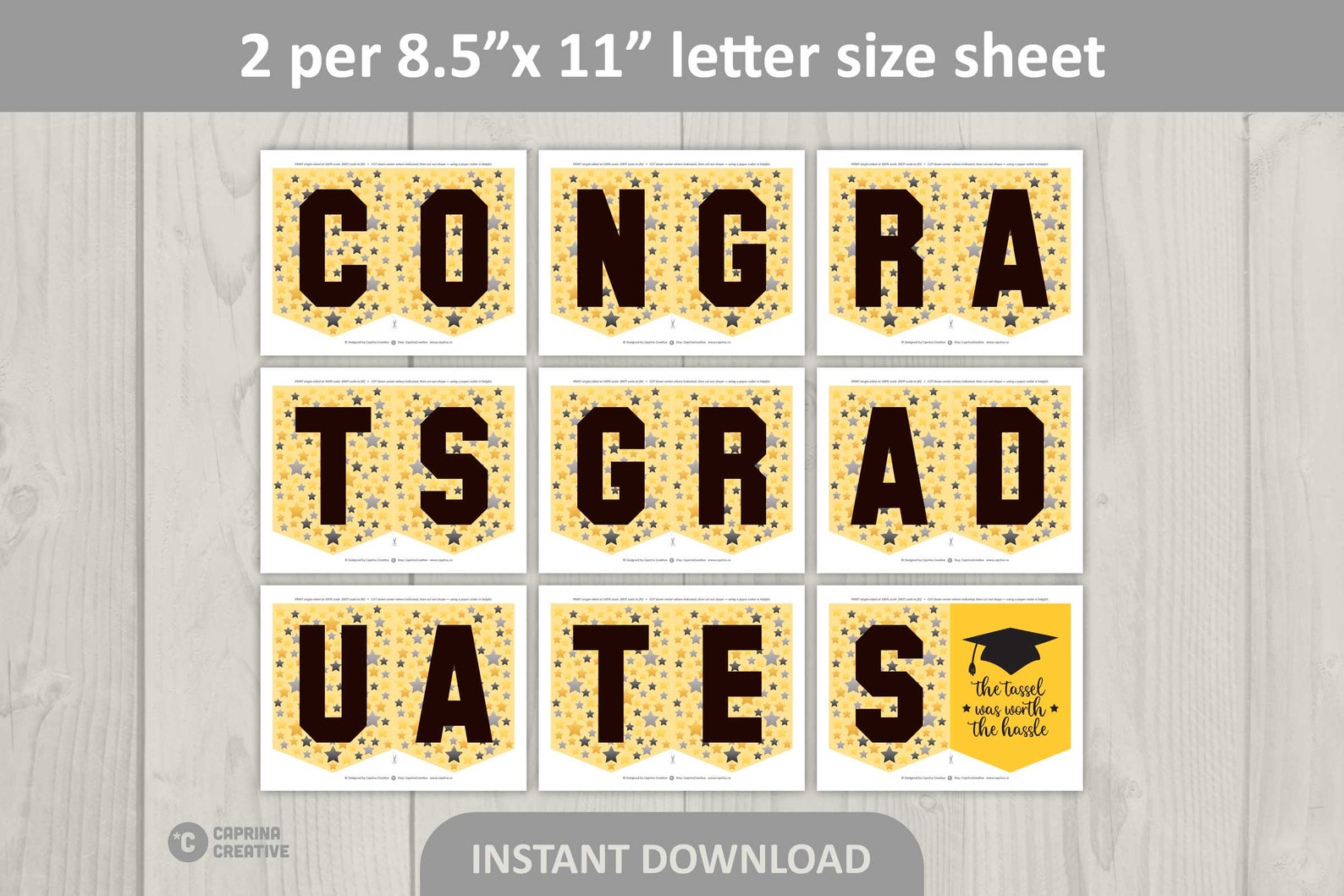 Graduation Banner Printable / Congrats Grad Backdrop / - Etsy