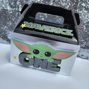 Baby Yoda Favor Boxes Grogu Gable Boxes the Child the Mandalorian Star ...