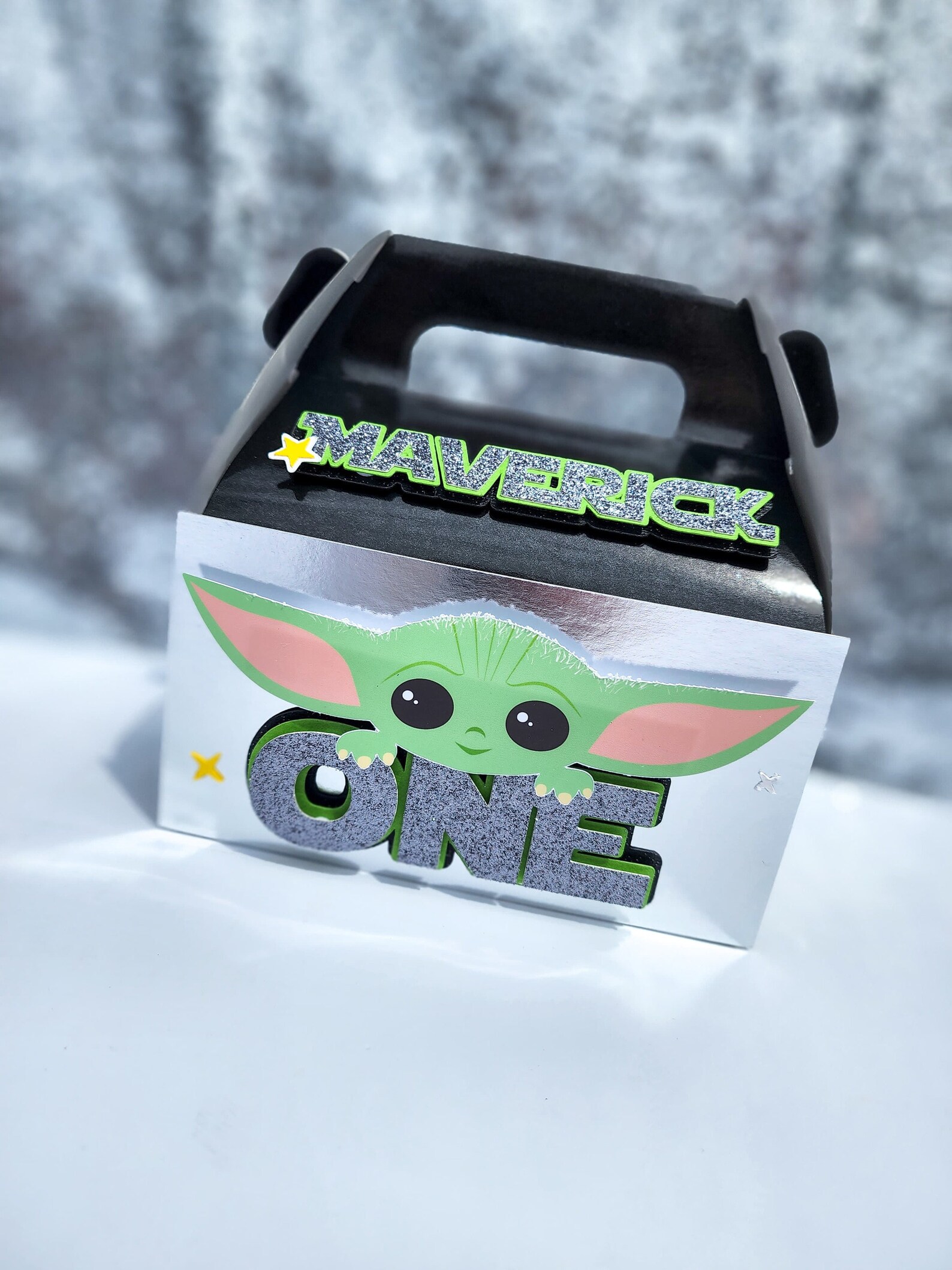 Baby Yoda Favor Boxes | Grogu Gable Boxes | the Child | the Mandalorian ...