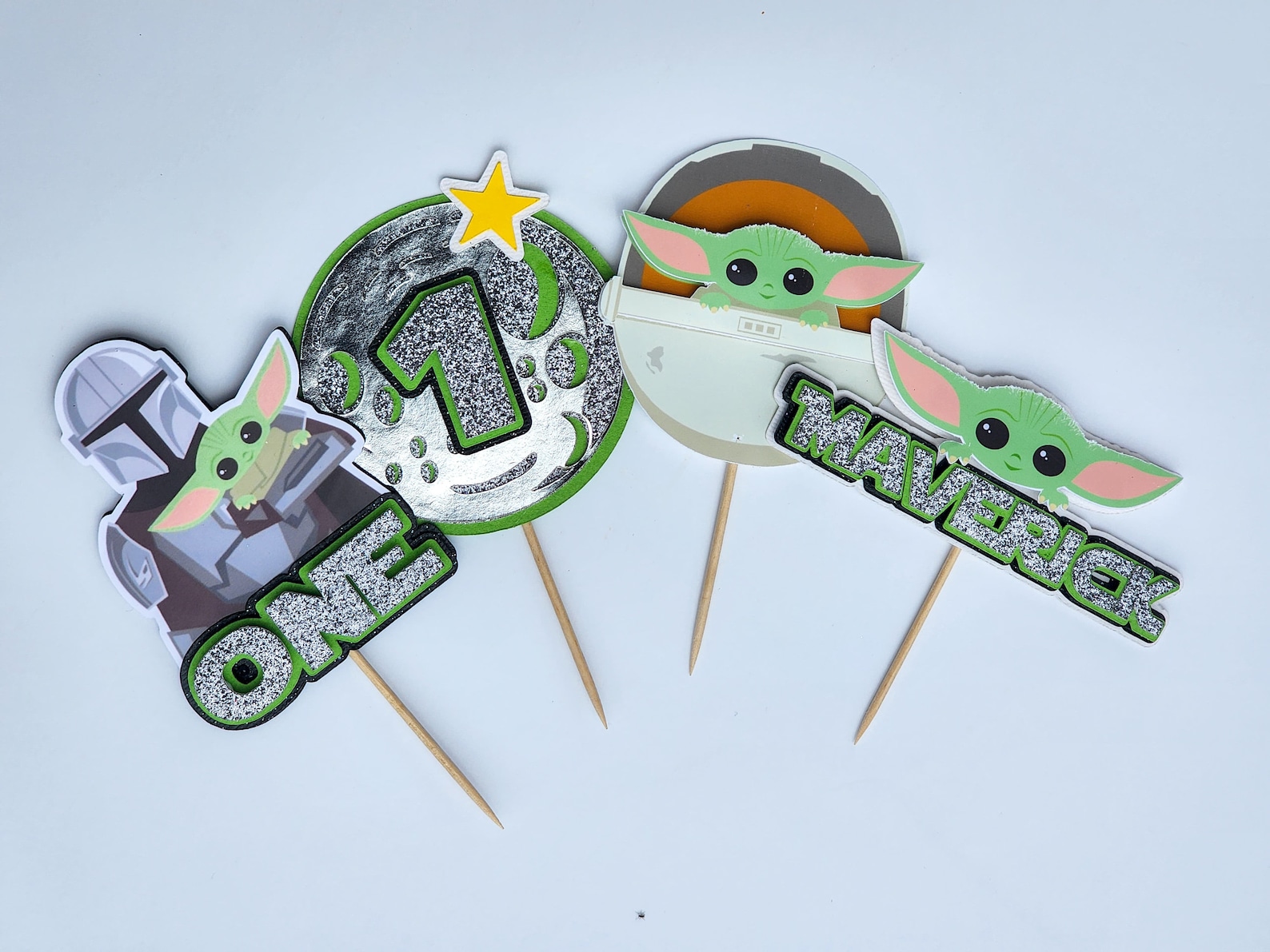 Baby Yoda Cupcake Toppers Grogu the Child the Mandalorian - Etsy