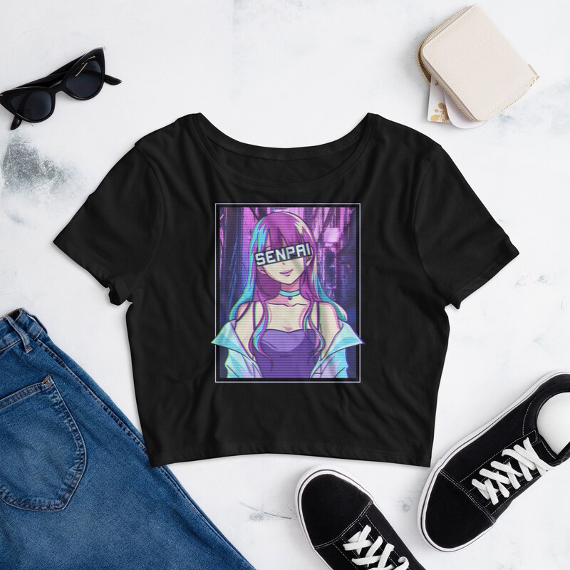 Girls Anime Crop Top Etsy 1213