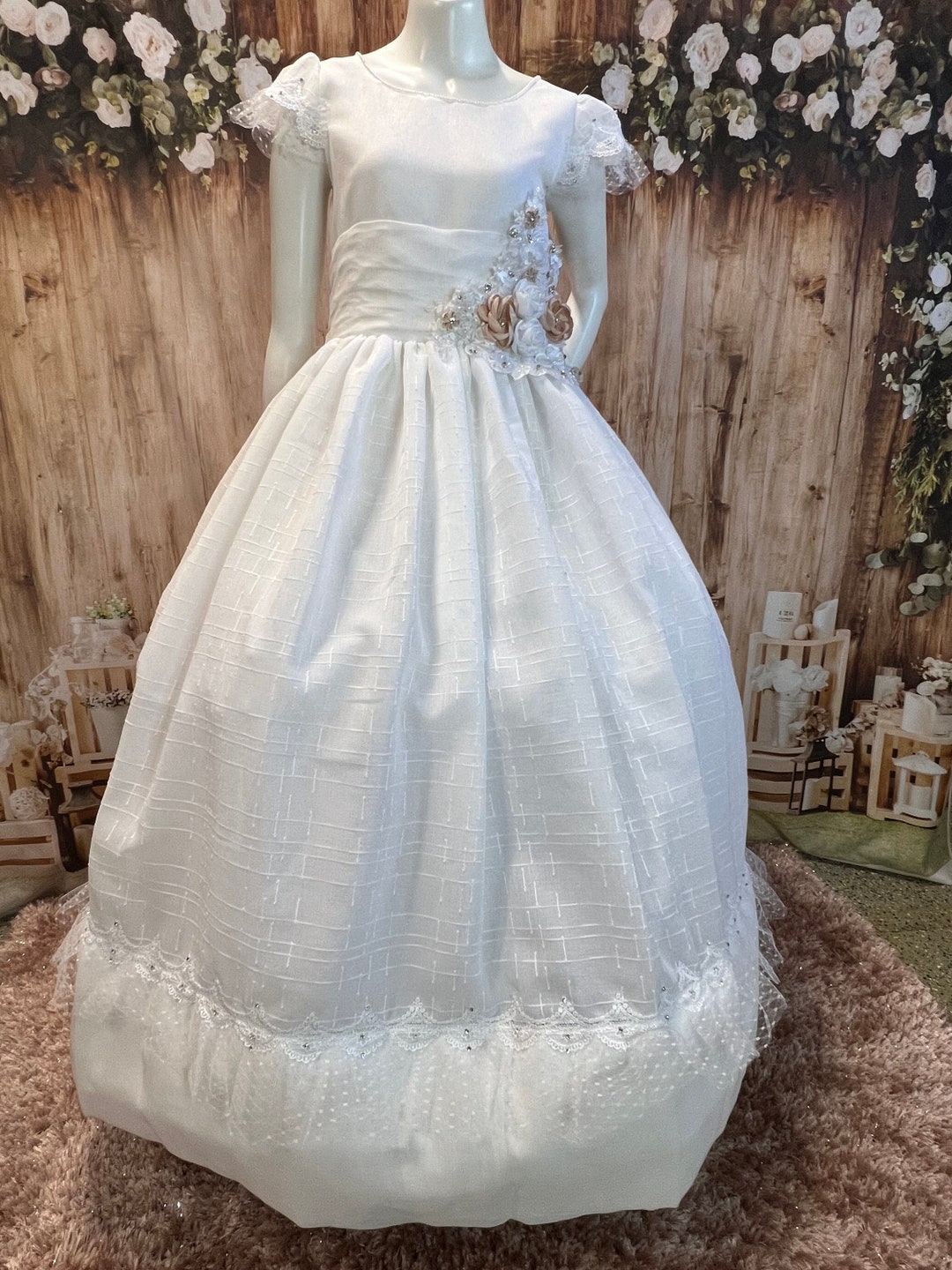 First Communion Dress Vestido De Primera Communion - Etsy