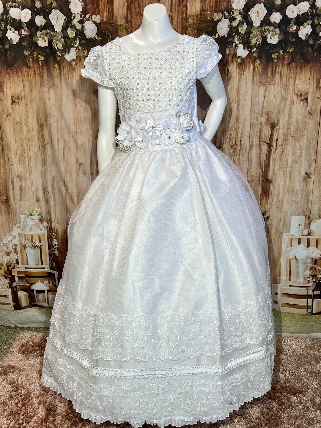 First Comunión Dresses / Vestidos De Primera Comunión - Etsy