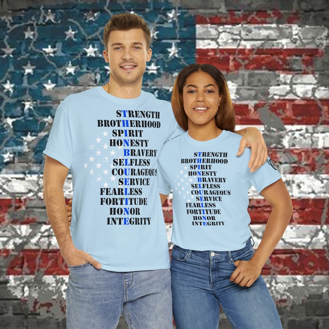 Thin Blue Line T-shirt - Etsy