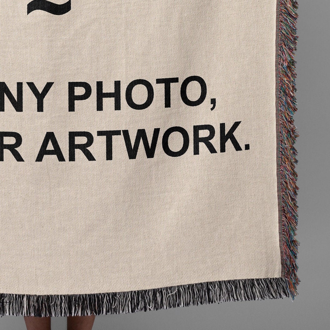 Customizable Woven Blanket | Personalized Photo Blanket, Gift for ...