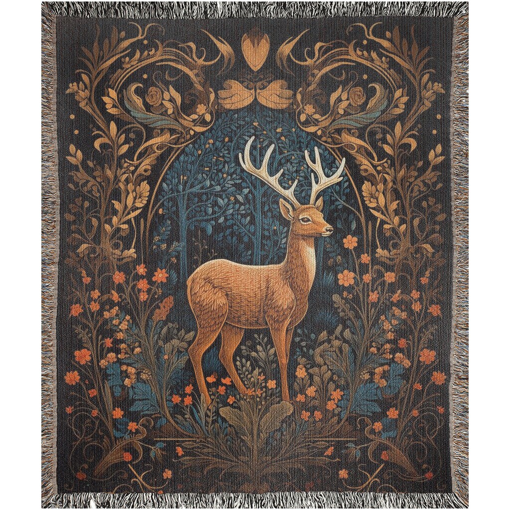 Deer Blanket | Cottagecore Blanket, Cabincore Blanket, Forestcore ...