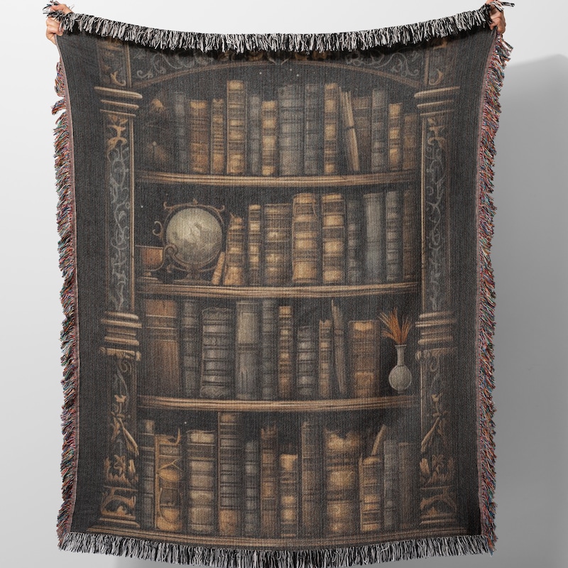 Library Blanket - Etsy