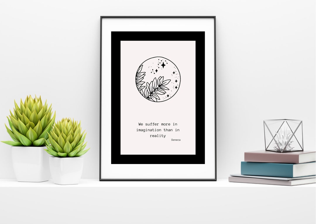 Seneca Quote on Suffering - Etsy