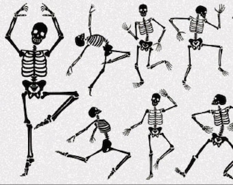 Dancing Skeleton Pattern - Etsy