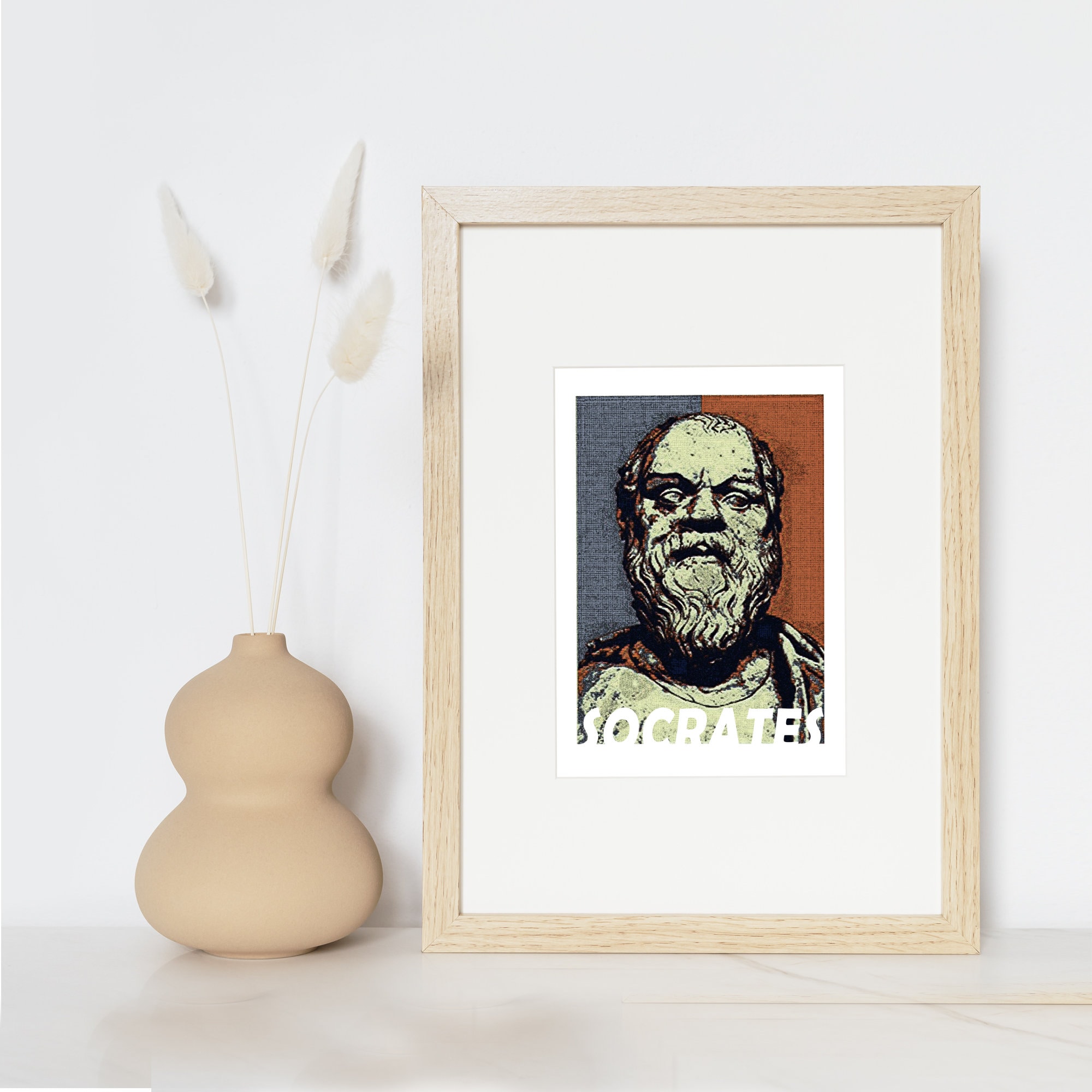 Socrates Digital Prints, Socrates Art, Philosophical Art, Greek ...