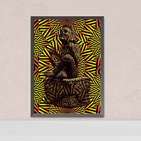 Xochipilli Aztec Poster Xochipilli Aztec Printable Wall Art | Etsy