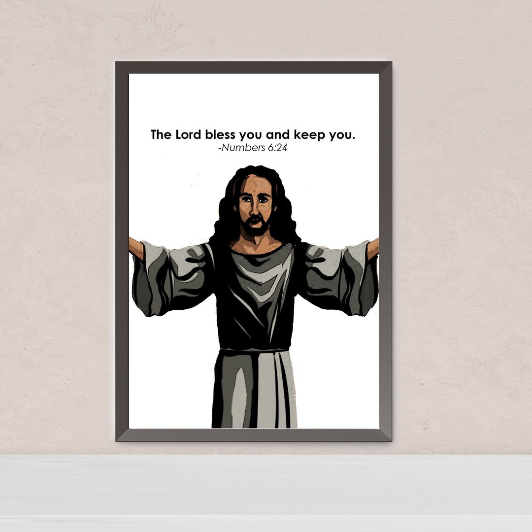 The Lord Bless You Jesus Wall Art Jesus Printable Wall Art - Etsy Hong Kong