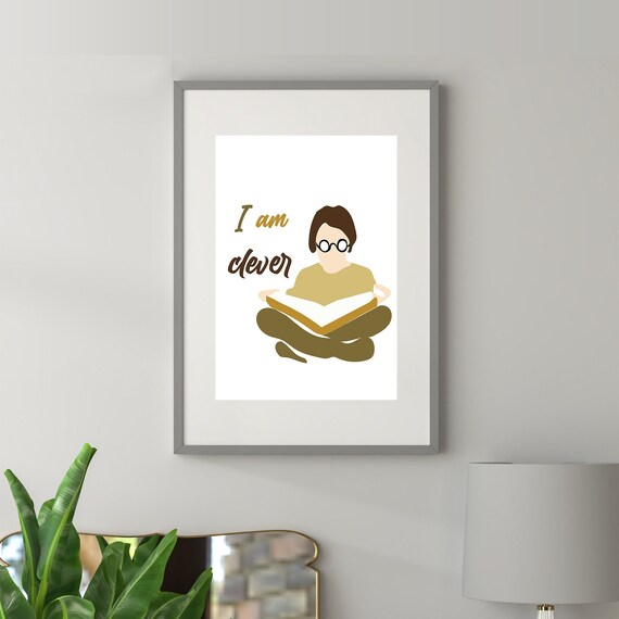 I Am Smart Poster Smart Art Motivational Quotes Print - Etsy