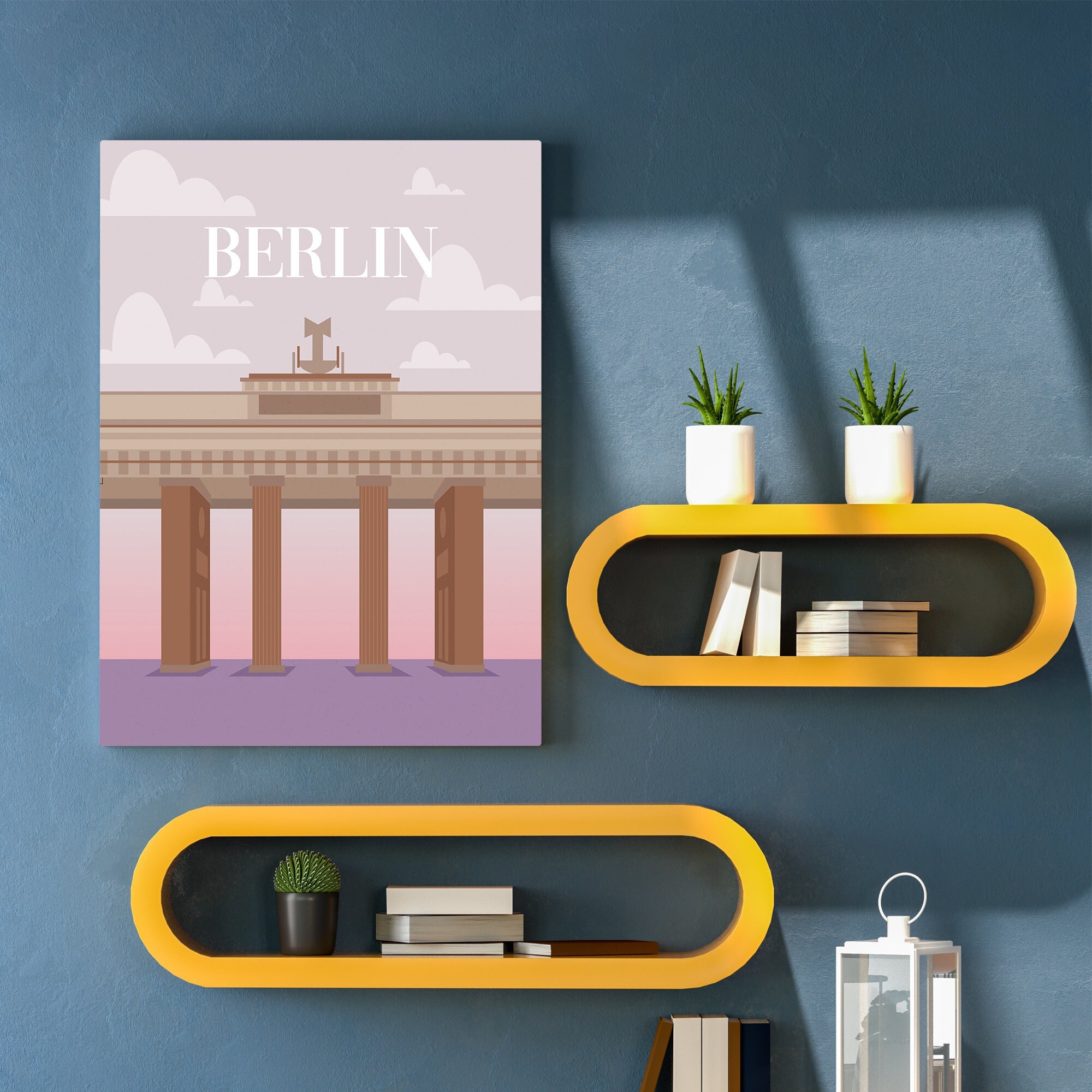 Berlin Digital Poster, Brandenburger Tor Printable Poster, Brandenburg ...