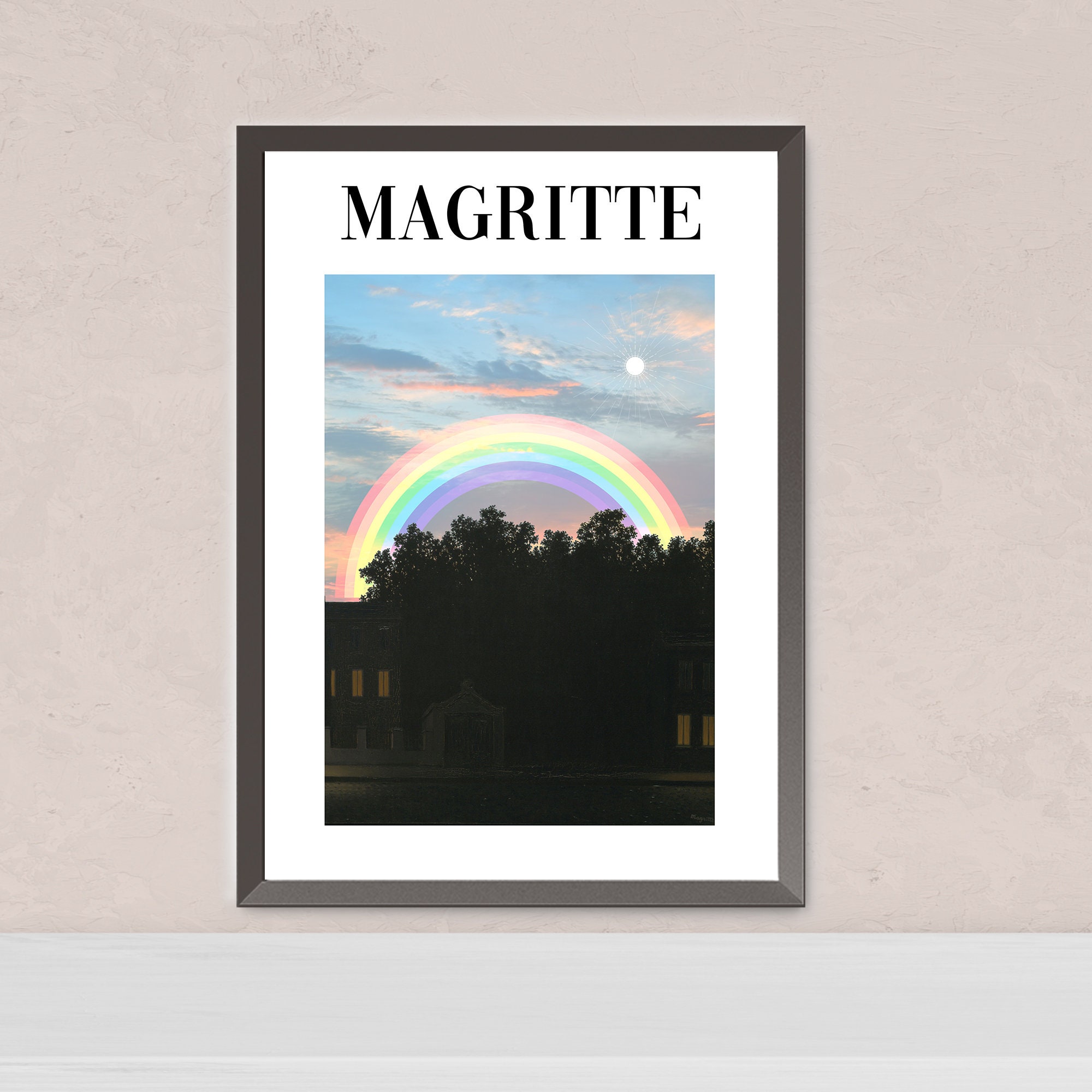 Magritte Prints, Magritte Empire of Light Poster, Surrealism Art ...
