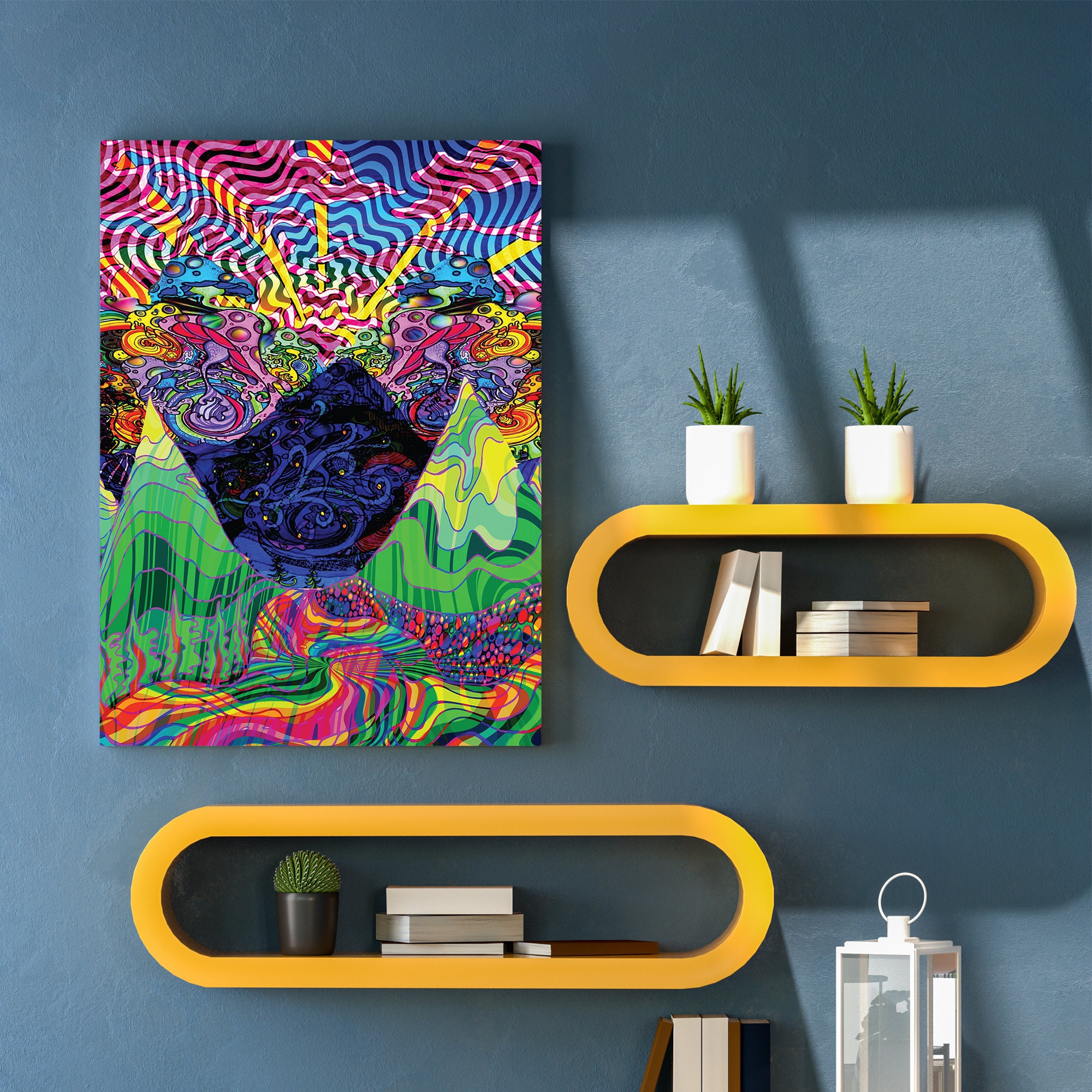 Psychedelic Printable Art, DMT Poster, Colorful Digital Art ...