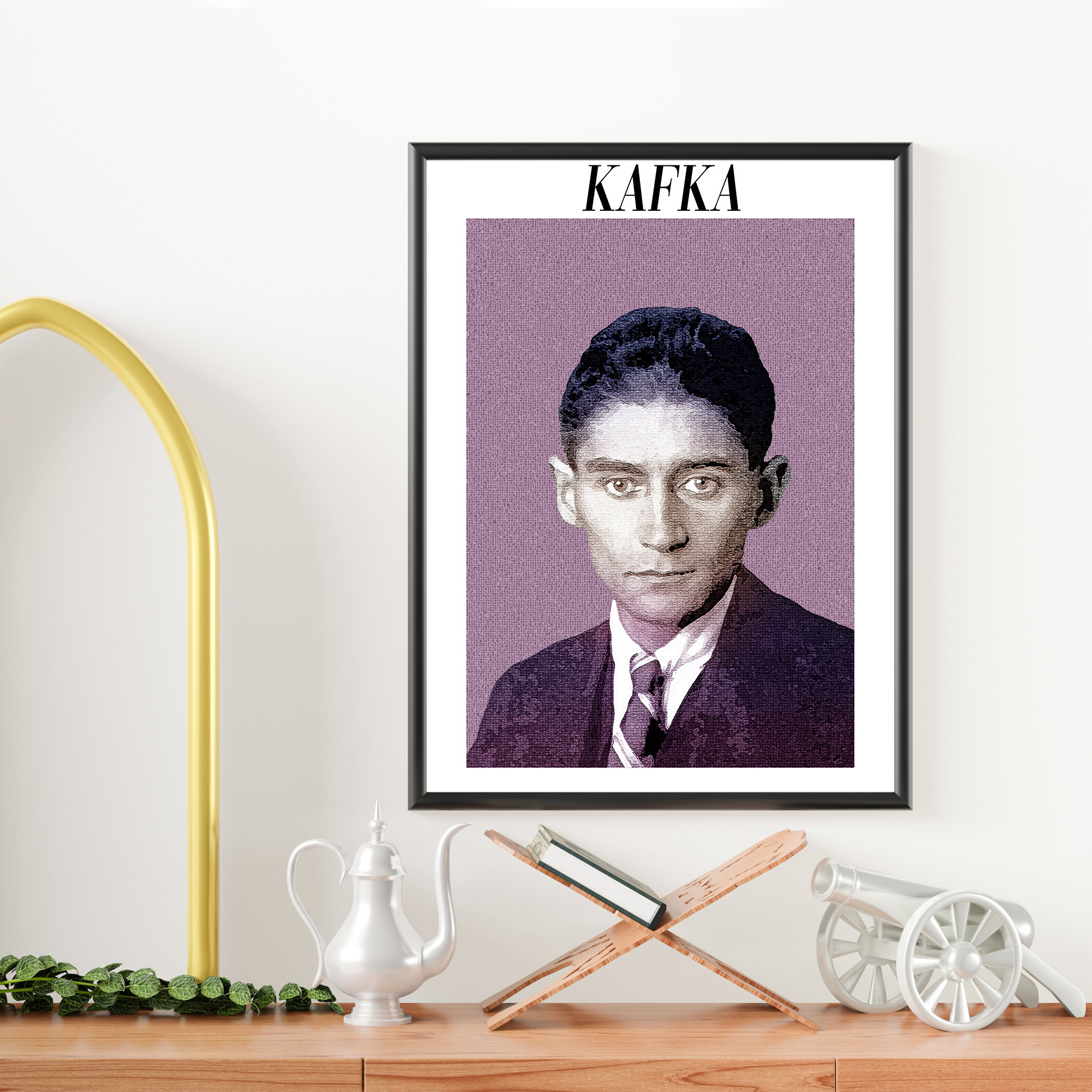 Franz Kafka Digital Download Art, Franz Kafka Portrait, Home Decor ...