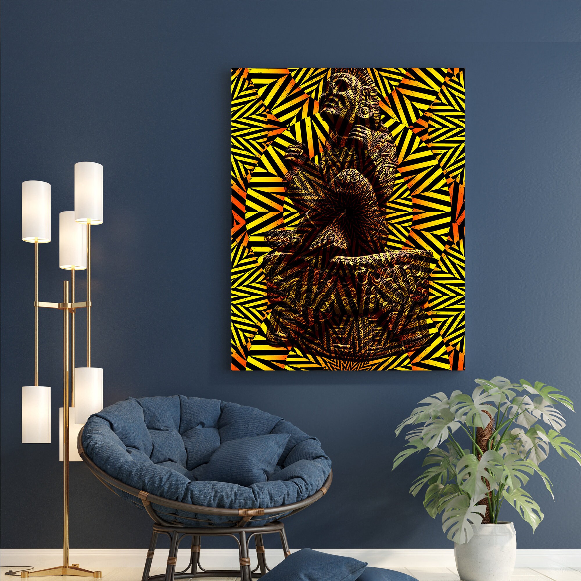 Xochipilli Aztec Poster, Xochipilli Aztec Printable Wall Art, Aztec ...