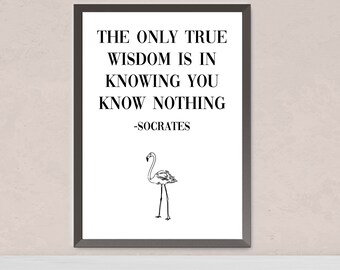 Socrates Quote Poster - Etsy