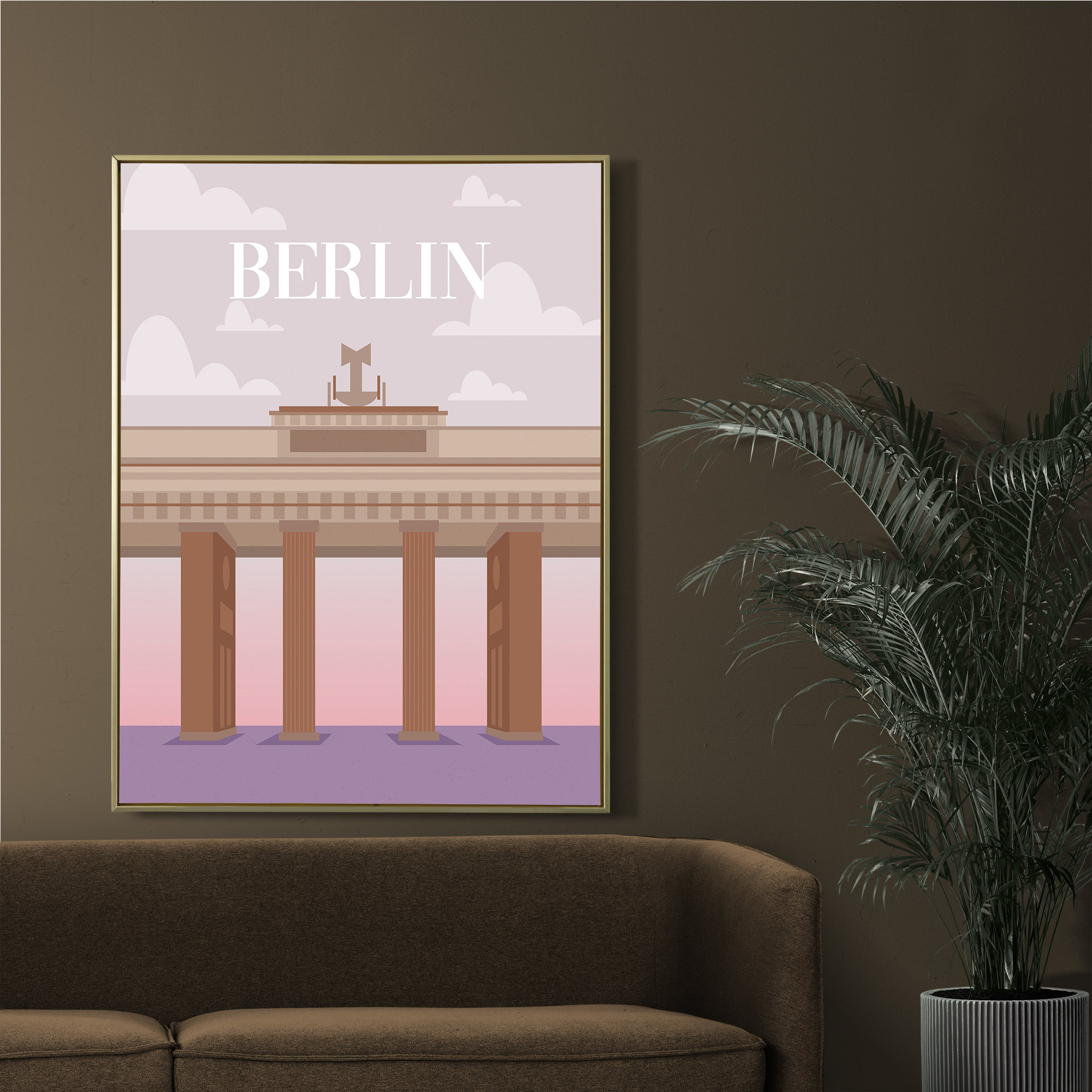 Berlin Digital Poster, Brandenburger Tor Printable Poster, Brandenburg ...