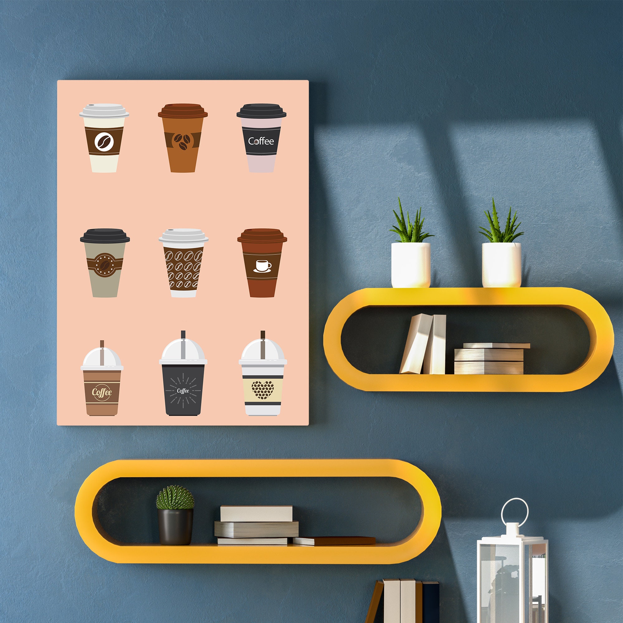 Coffee Shop Poster, Coffee Prints, Minimalism Art, Coffee Lover Print ...