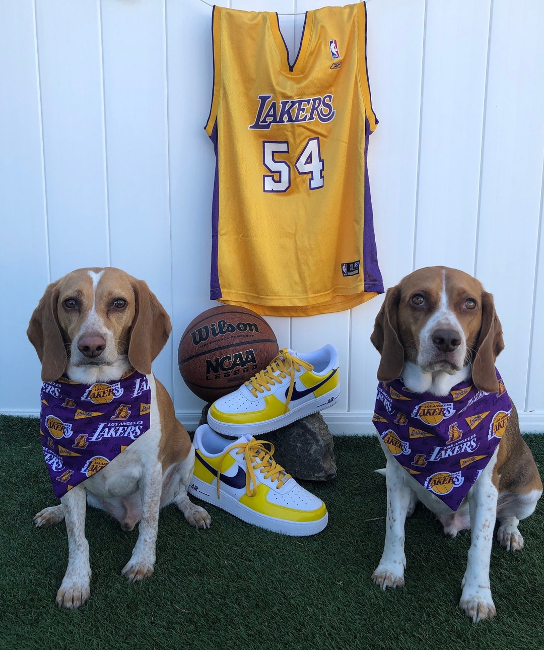 Dog Bandana - Los Angeles Lakers - Over-the-collar - Etsy