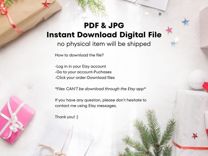 Dear Santa Letter Printable for Kids Xmas Wish List Children Holiday ...