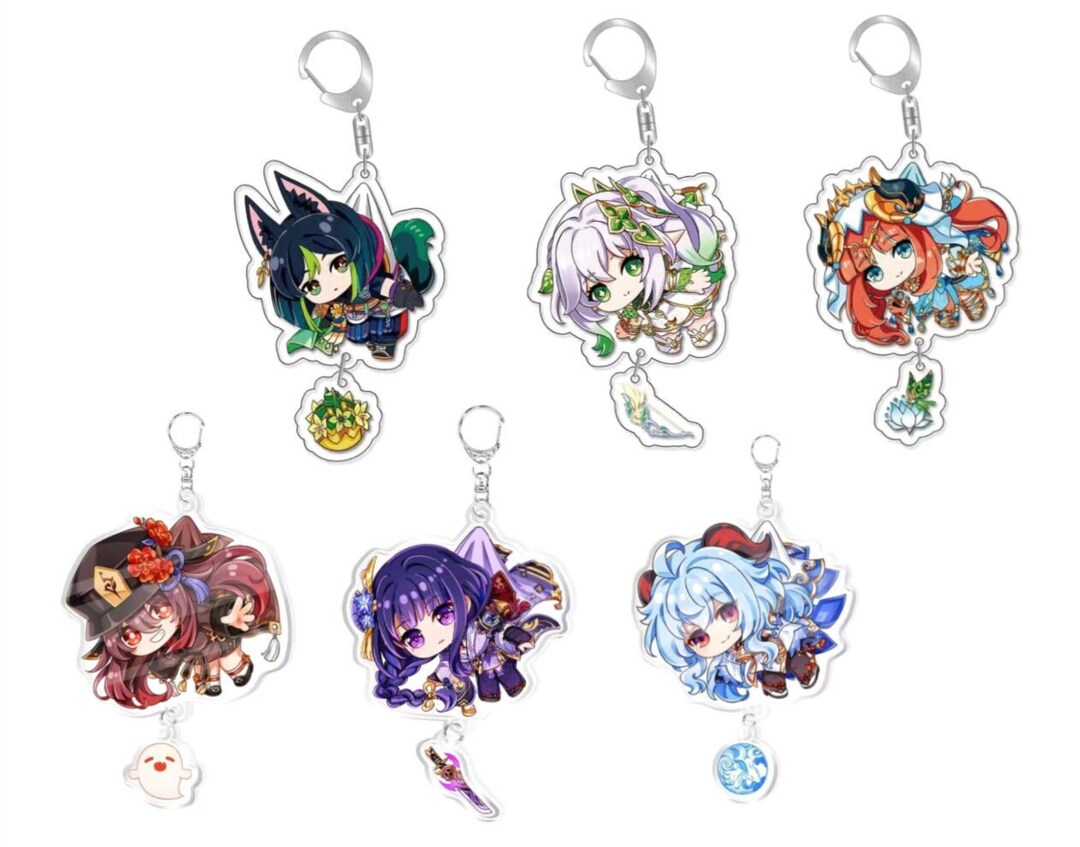 Genshin Impact Inspired Keychains Tighnary Nilou Nahida - Etsy