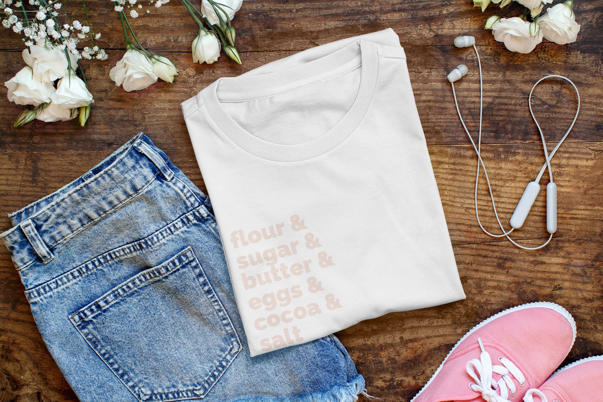 Perfect Gift for Bakers | Ingredients T-shirt | Baker Tshirt | Shirt ...