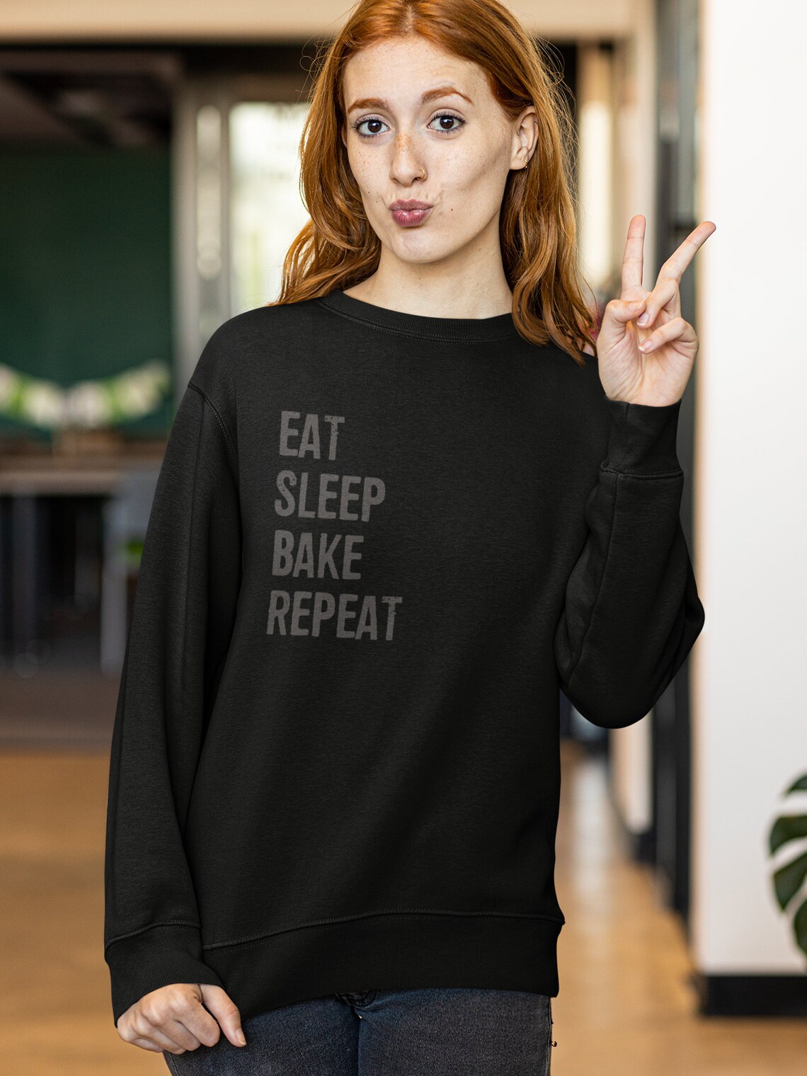 Baking Sweatshirt With Baking Quote | Gifts for Bakers | Eat Sleep Bake ...