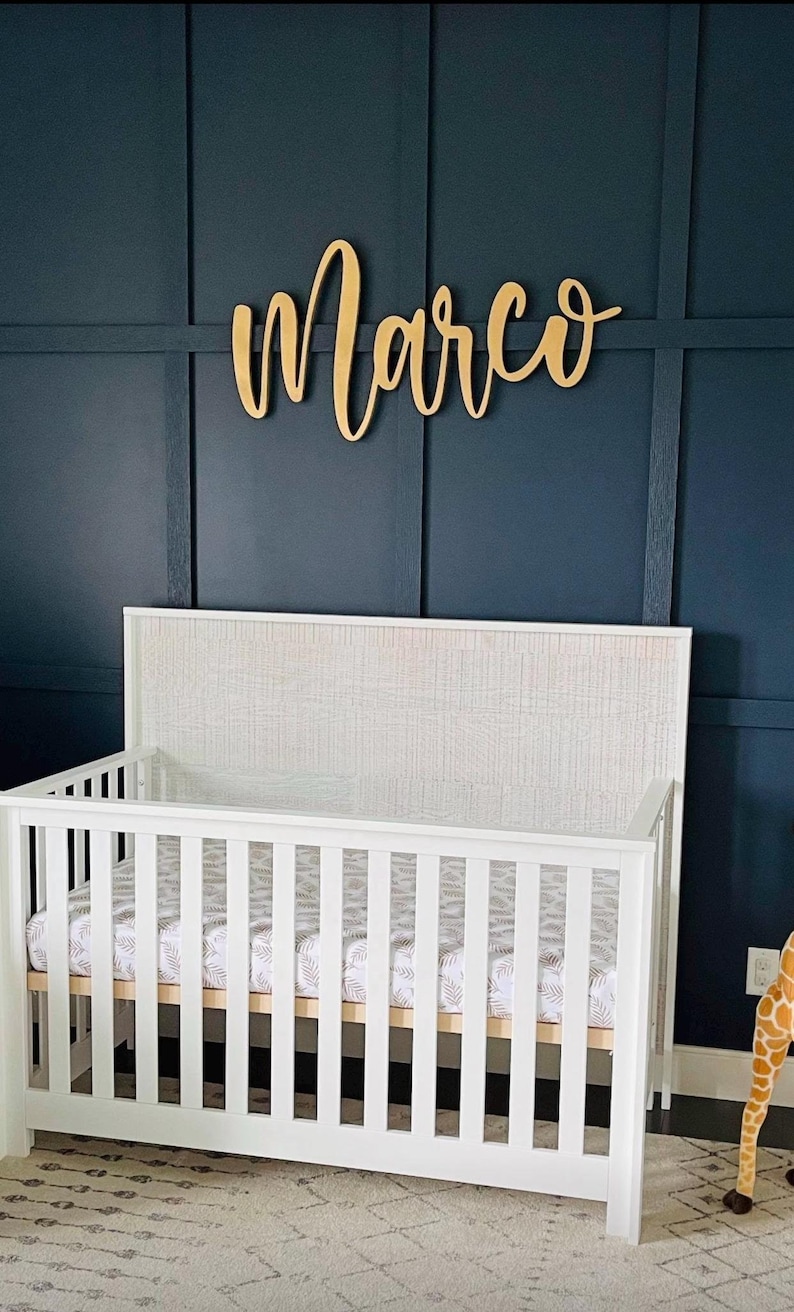 Custom Baby Name Cutout | Personalized Nursery Name Decor | Above the ...
