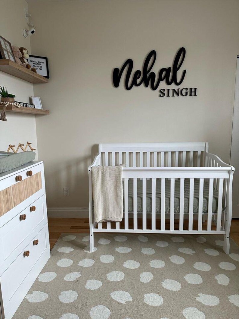 Custom Baby Name Cutout | Personalized Nursery Name Decor | Above the ...