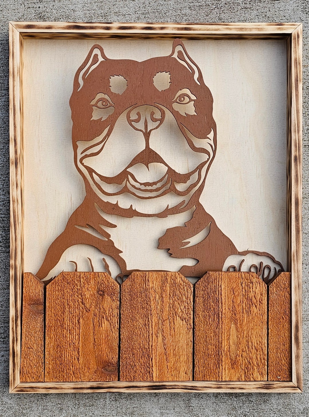 American Bully Framed Wall Decor - Etsy