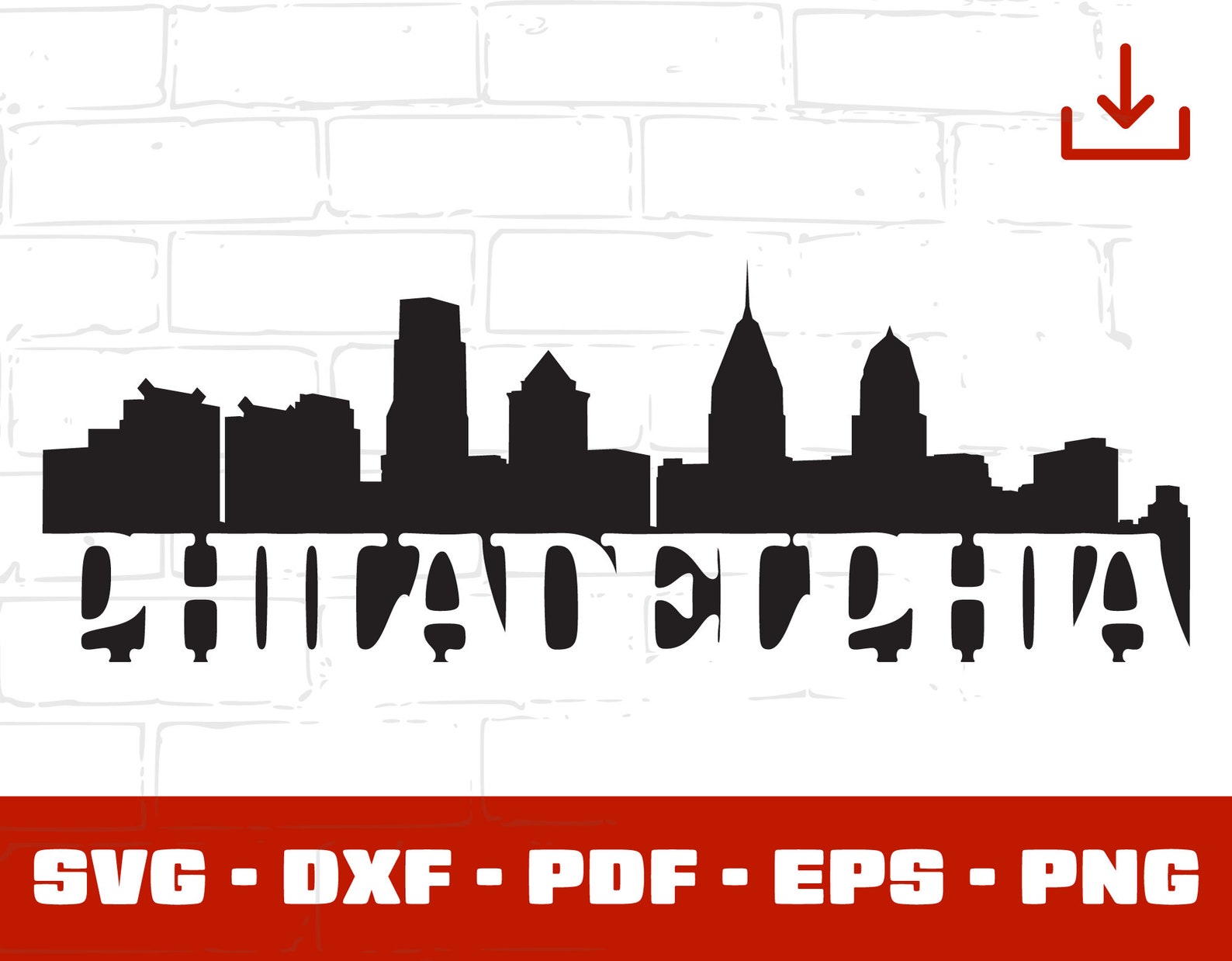 Philadelphia Svg, Philadelphia Skyline Svg, Philadelphia Cityscape Svg ...