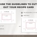 England Recipe Card Template, Minimalist Recipe Printable, DIY Recipe ...