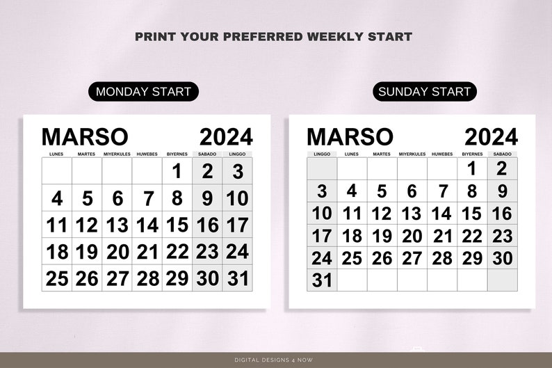 Kalendaryong Tagalog 2024 PDF Printable 2024 Filipino Calendar Monday ... Kalendaryong Tagalog 2024 PDF Printable 2024 Filipino Calendar Monday ...